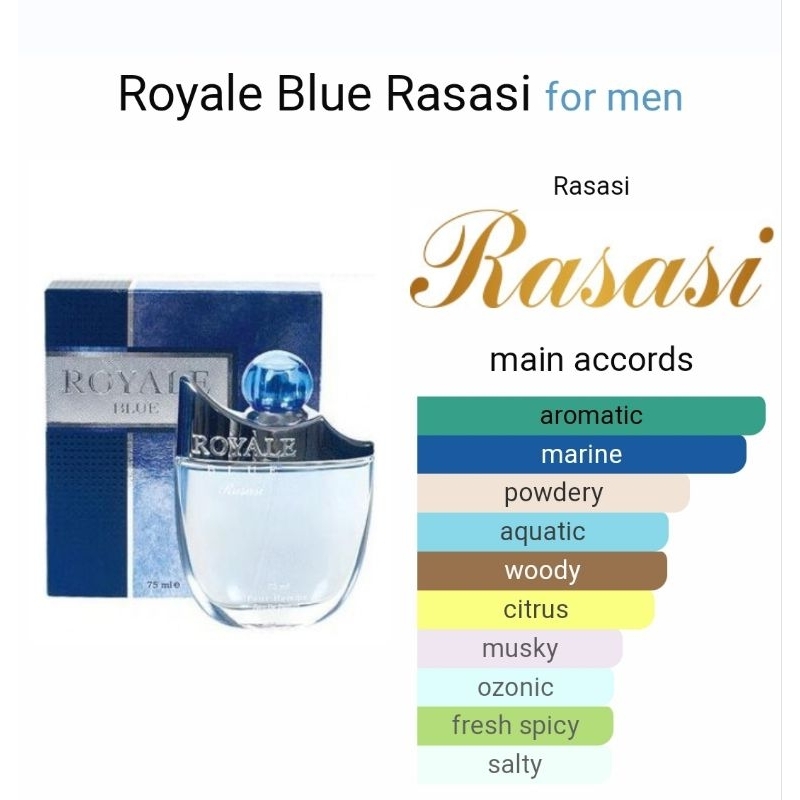 ROYALE BLUE RASASI PERFUMES | Shopee Philippines