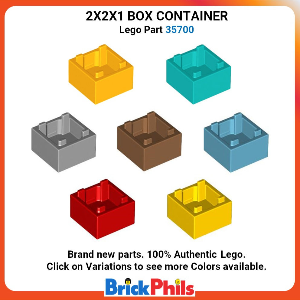 Lego Part 35700 - 2x2x1 Box Container | Shopee Philippines
