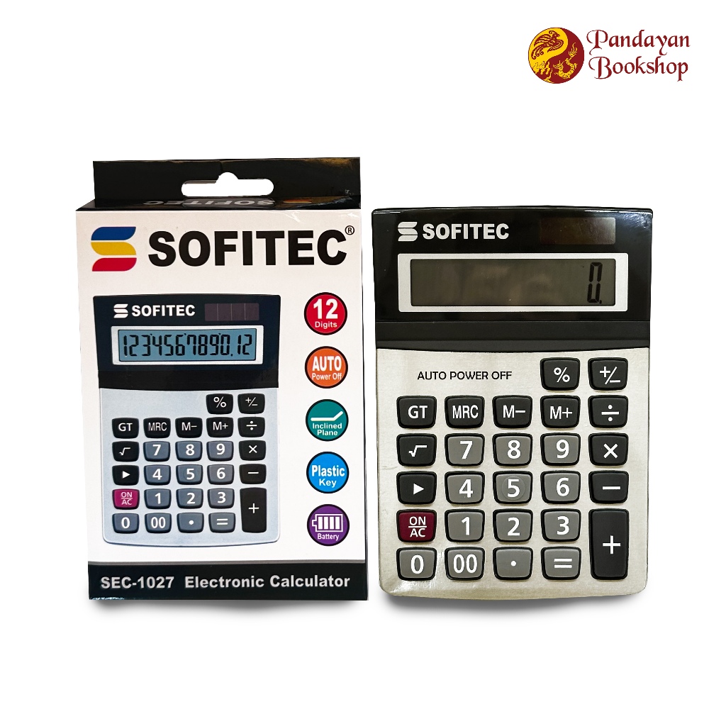 Sofitec SEC-1027 Electronic Calculator 12 Digits | Shopee Philippines