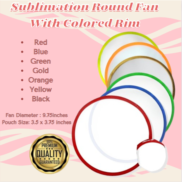 (100 pcs per bundle) Sublimation Round Fan / Foldable Fan / Twisted Fan ...