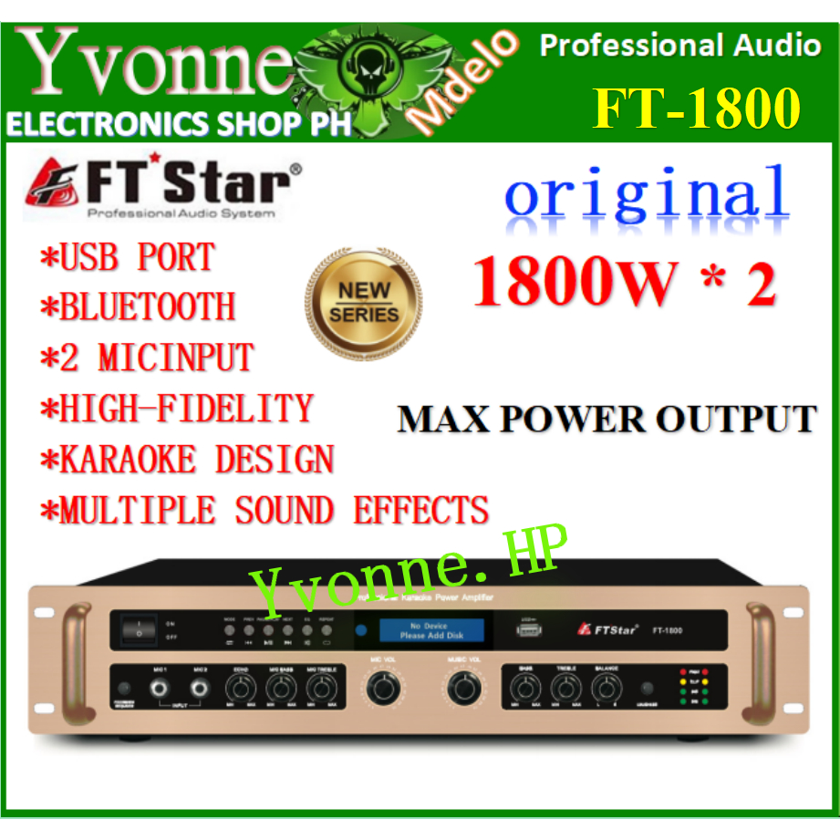 The FTStar original amplifier FT-1800 professional high-end power ...