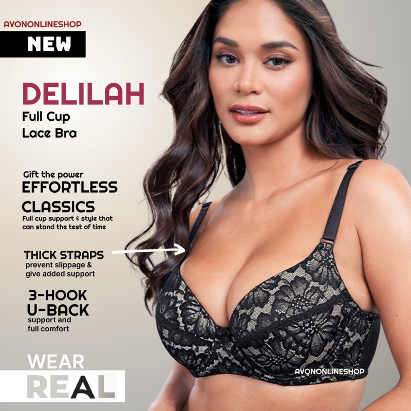 Avon Delilah Underwire Full Cup Lace Classic Bra | Shopee Philippines