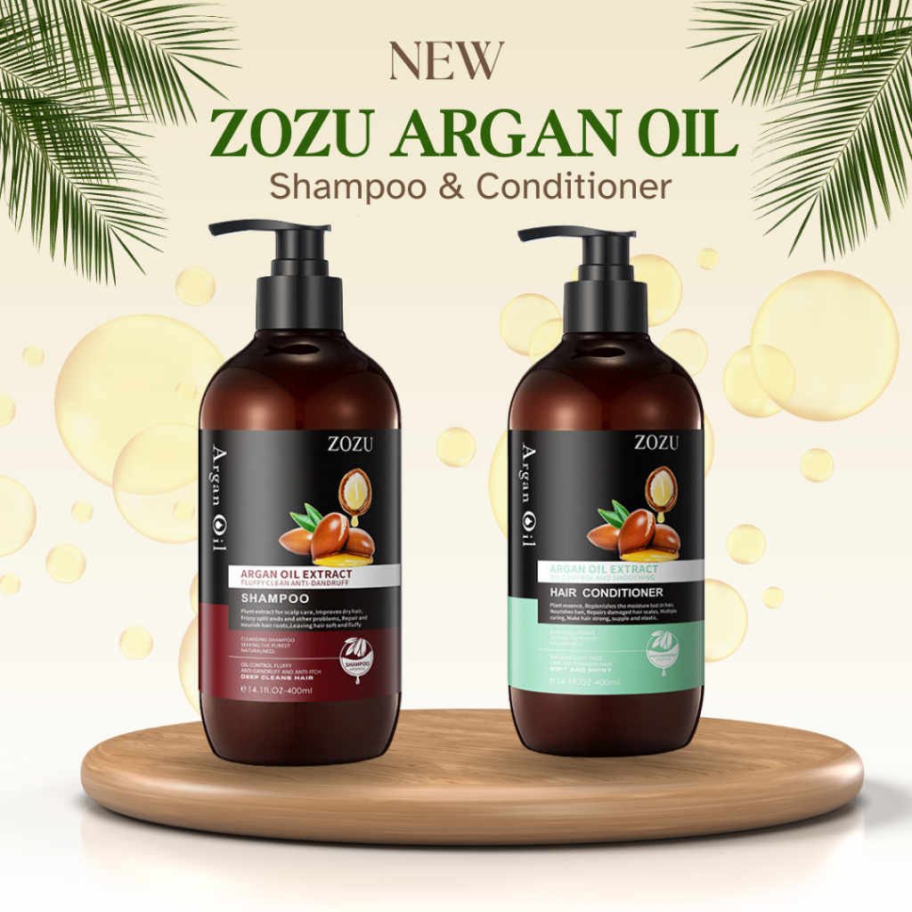 ZOZU ARGAN OIL SHAMPOO & CONDITIONER 400ML | Shopee Philippines