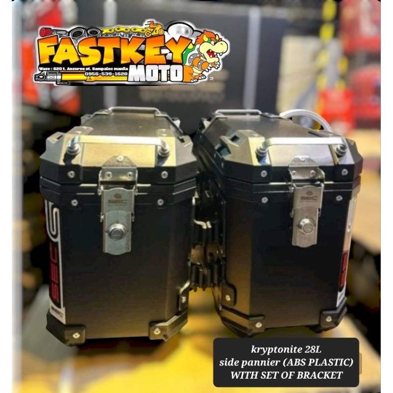 sec sidebox 28 liters kryptonite plastic topbox | Shopee Philippines