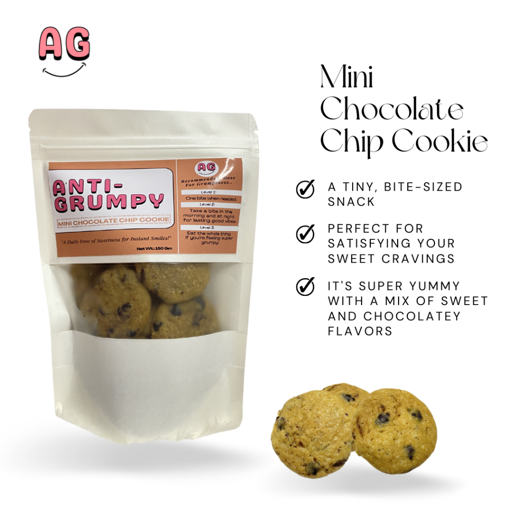 Mini Chocolate Chip Cookie 150gm/ Bite size/Snacks/ Flavorful ...