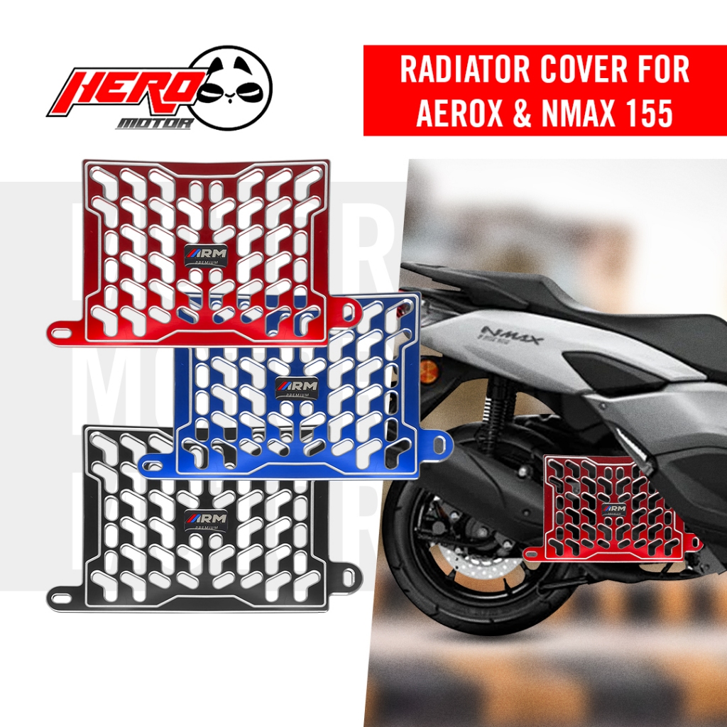 ARM Radiator Cover For Aerox & Nmax 155 Heavy-Duty Aluminum Alloy Made ...