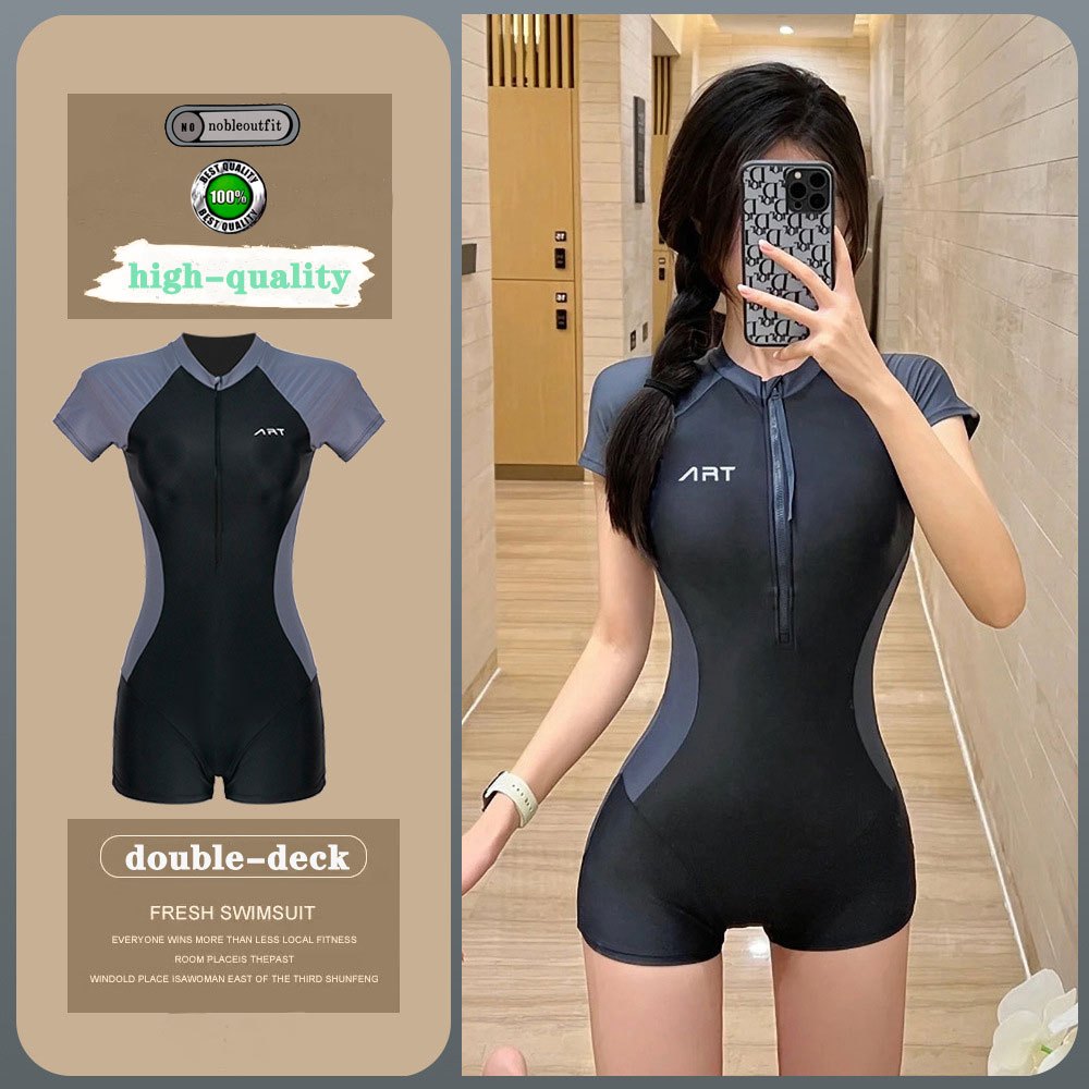 C037 Korean Style Tight Elastic Professional Swimsuit For Women Elegant ...