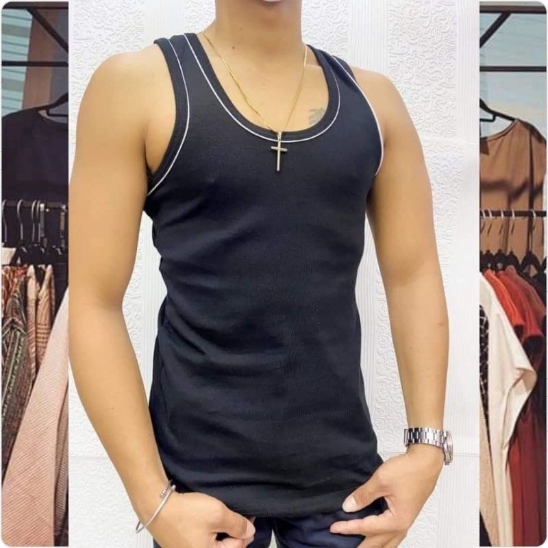 Gym Sando for Men /100% Cotton (Free Size) | Shopee Philippines