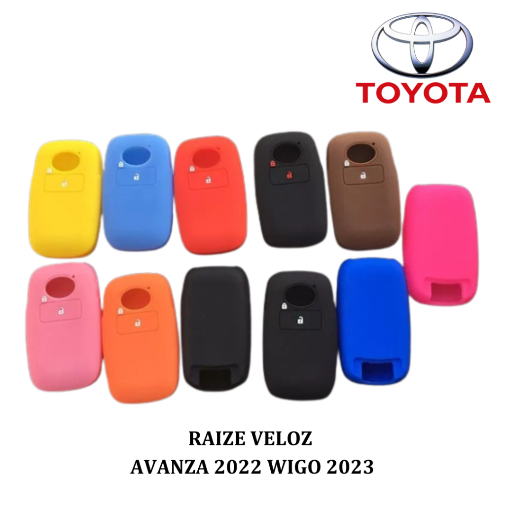 TOYOTA RAIZE AVANZA 2022 VELOZ WIGO 2023 SILICONE RUBBER KEY COVER ...