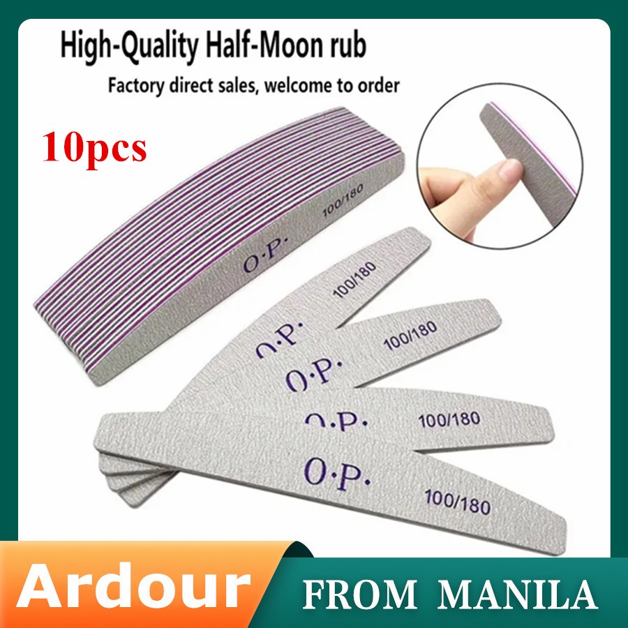 10pcs Nail Art Tools Nails File Set sanding Buffer Block Manicure ...