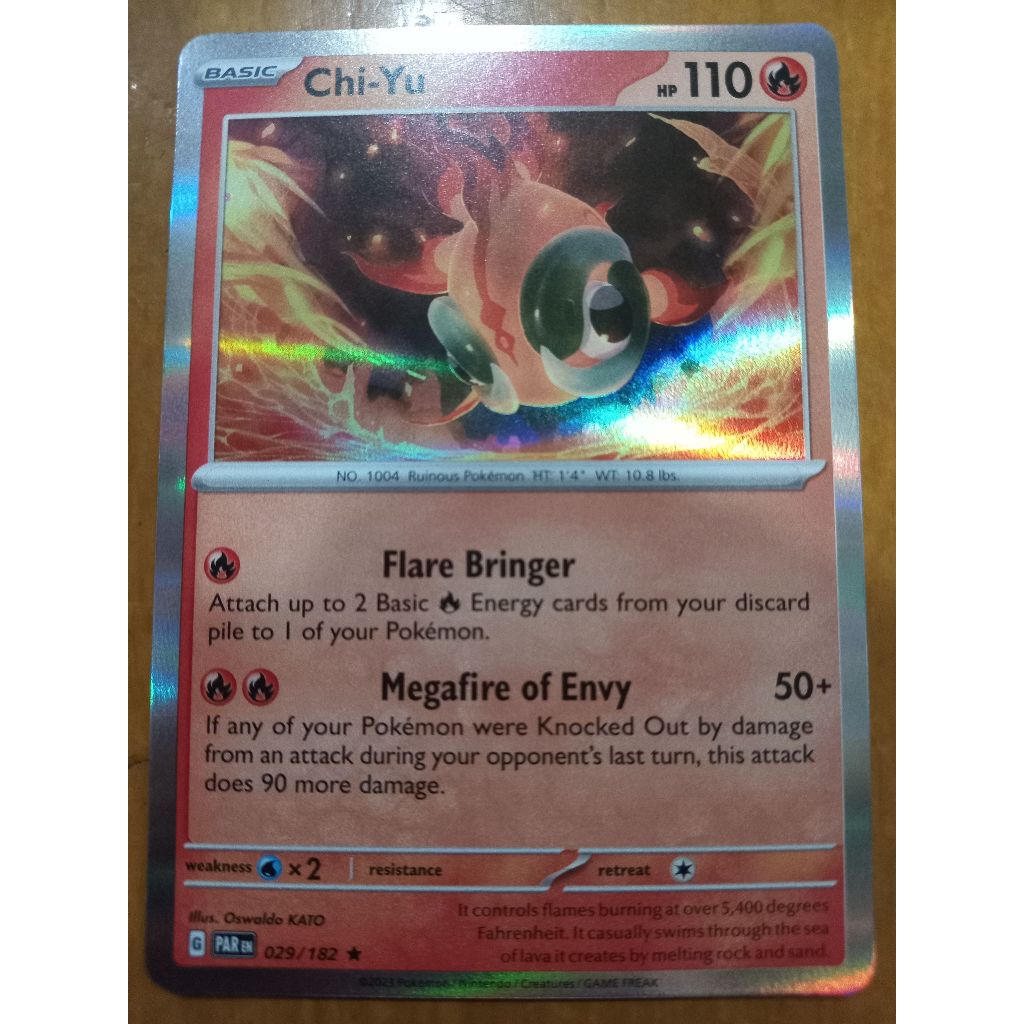 Chi-Yu - 029/182 - Holo Rare Pokemon TCG Standard English Paradox Rift ...