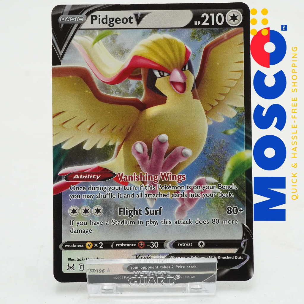 Pidgeot V - 137/196 - Ultra Rare | Pokemon TCG | Shopee Philippines