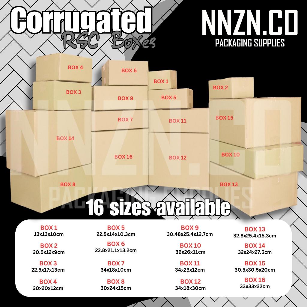 NNZN (16 Sizes Available) Corrugated Box RSC Box Shipping Box Packaging ...