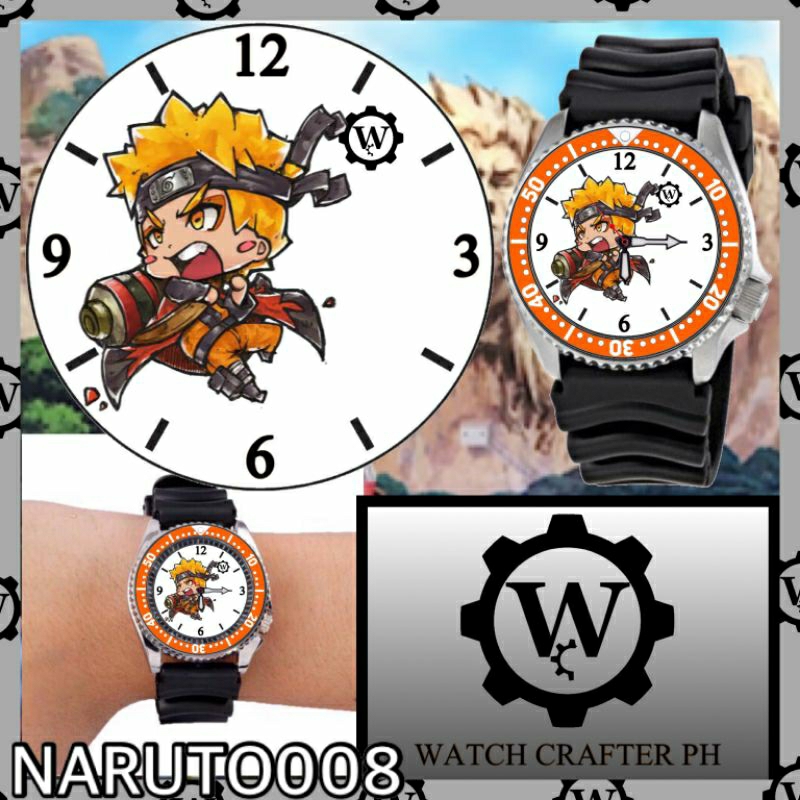 Naruto Anime Artwork Analog Rubber Wristwatch(NARUTO008) WatchCrafter ...