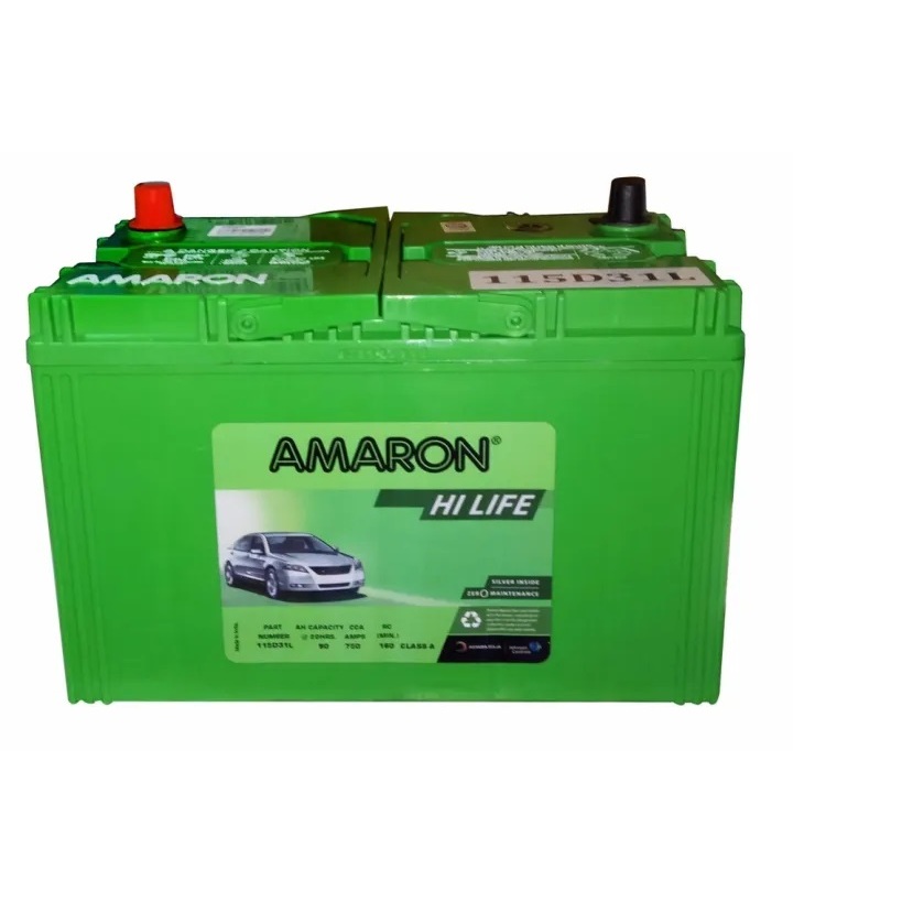 Amaron Hi Life 115D31L ( 3SMF ) Maintenance Free Car Battery w/ 21 ...