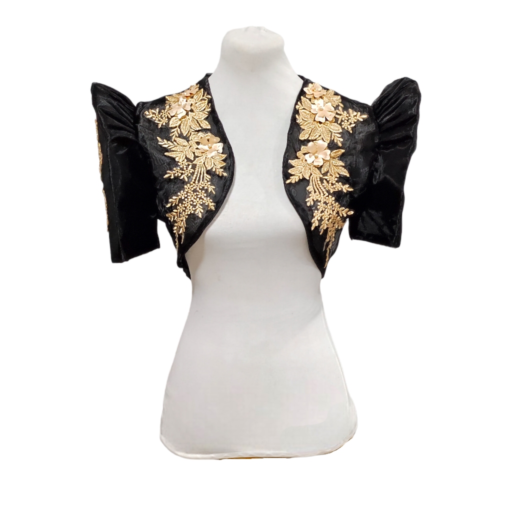 Filipiniana Bolero Crop with Premium lace design | Shopee Philippines