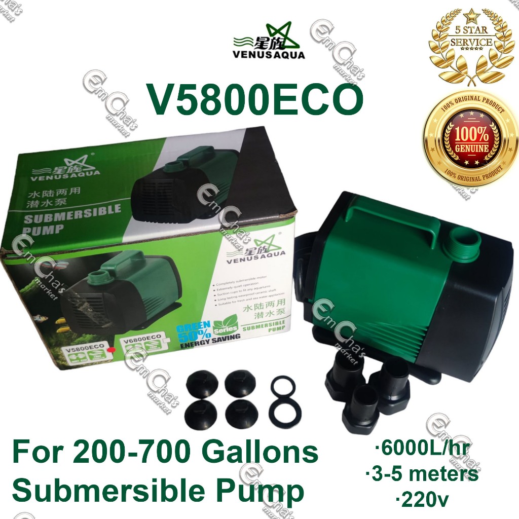 Venus Aqua V5800Eco (FiftyEight) Water Pump (For 200-700Gal)(200Gl ...