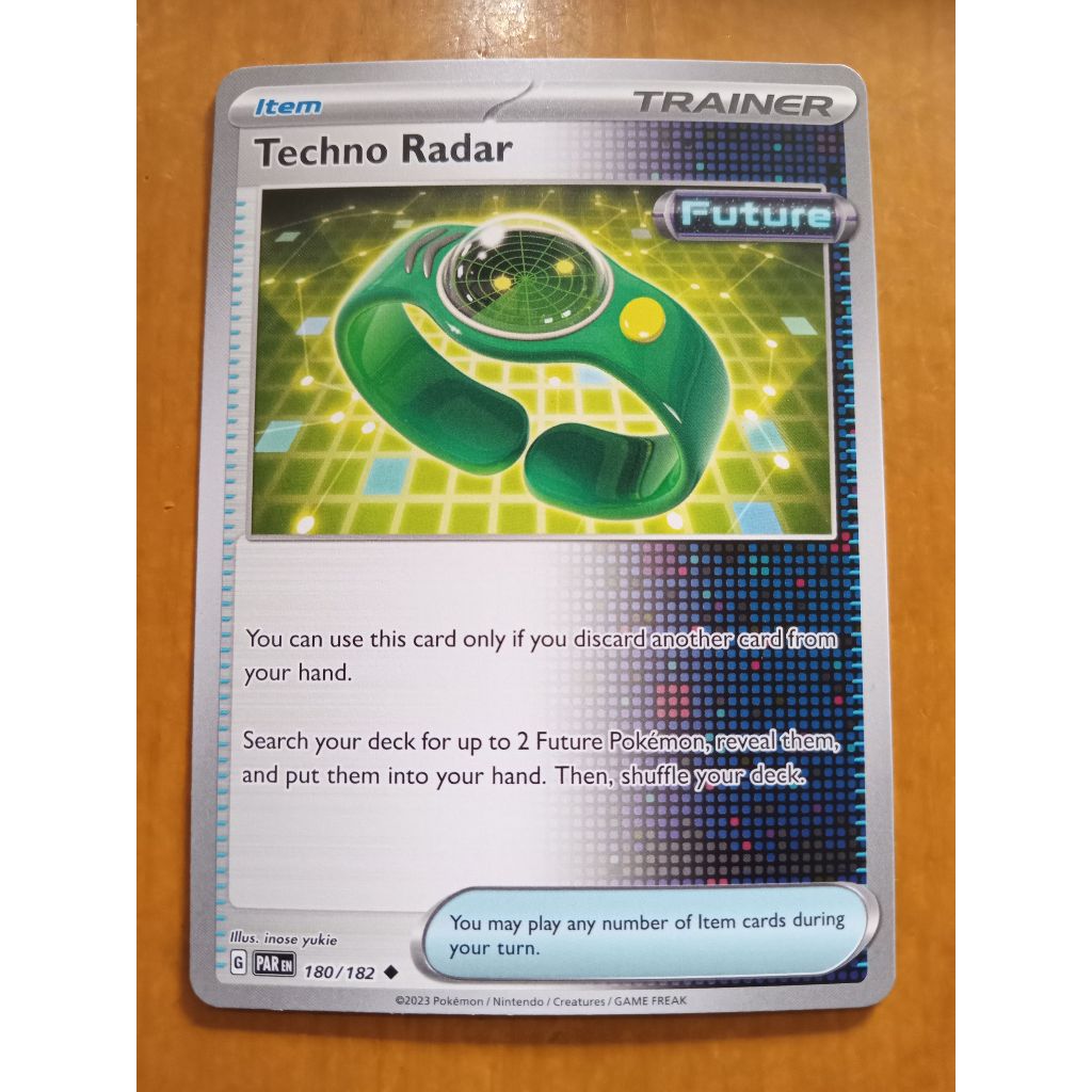Techno Radar - 180/182 - Uncommon Pokemon TCG Standard English Paradox ...