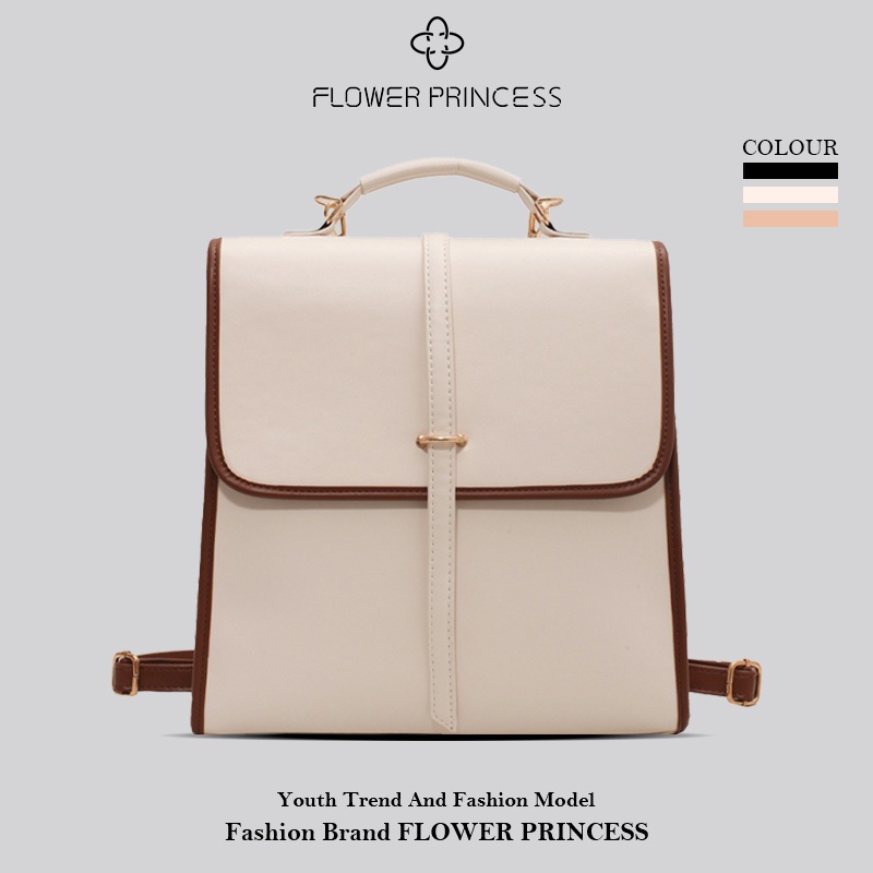 korean Leather Backpack simple College school bag for women Large-Capacity travel bagpack Office ...