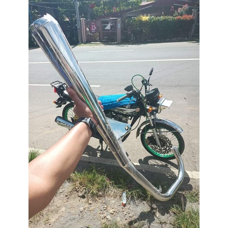 stainless chicken pipe for honda tmx125 155 rusi motoposh racal skygo ...