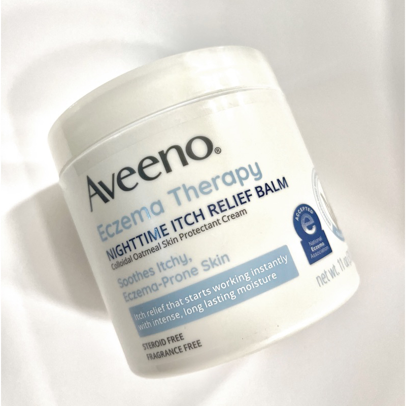 Aveeno Eczema Therapy Nighttime Itch Relief Balm, Fragrance Free, 11 oz ...
