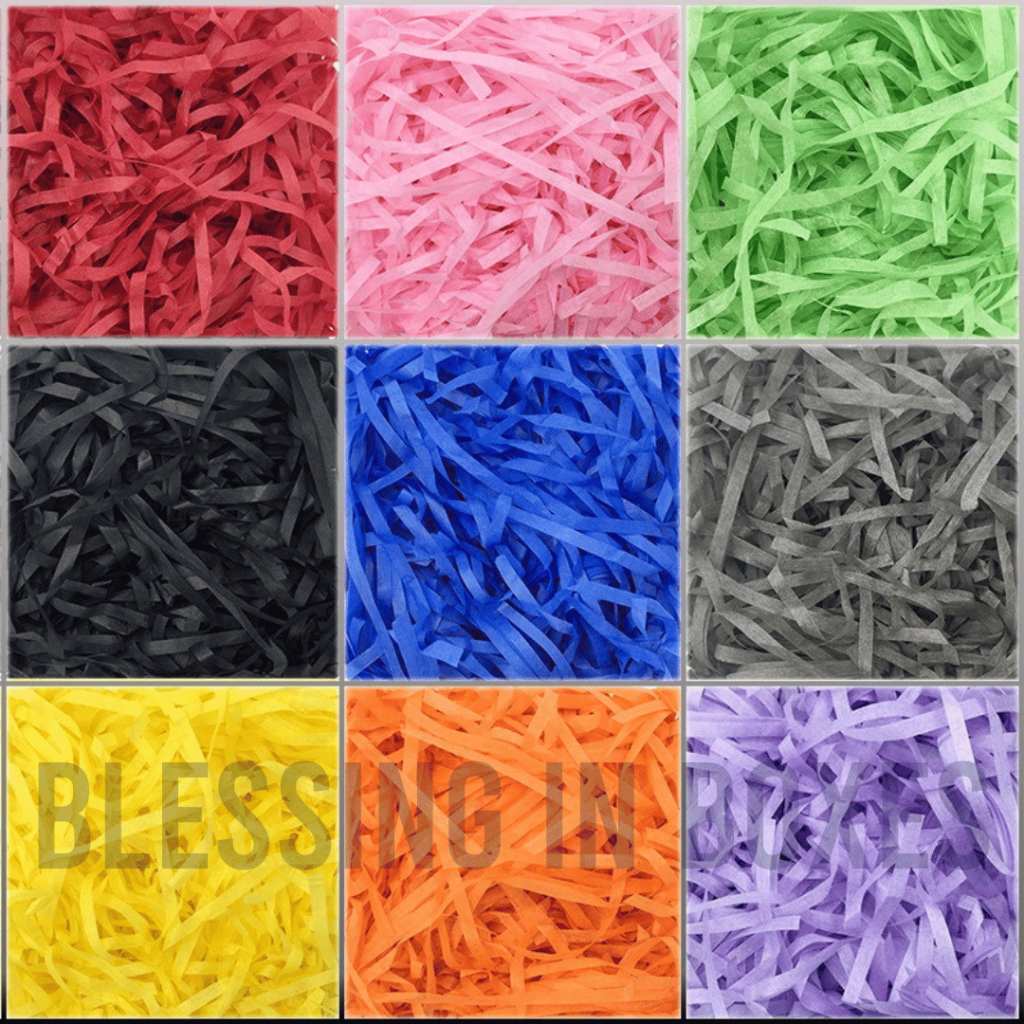 100g Raffia paper filling shredded paper strips wrinkled paper gift box ...