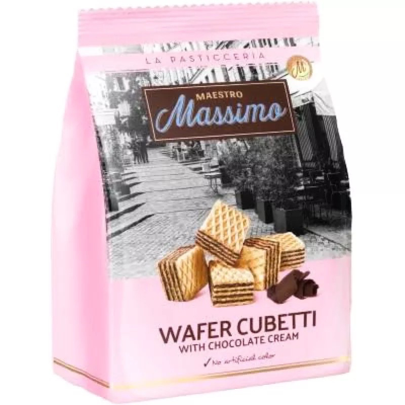 MASSIMO CHOCOLATE WAFER CUBETTI 250G | Shopee Philippines
