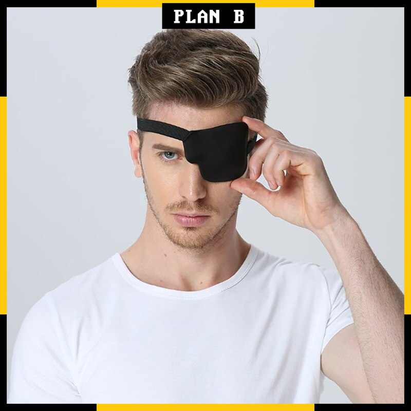 Medical Single Eye Patch Amblyopia Correction Eye Mask Black Pirate Eye ...
