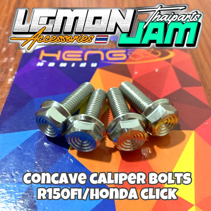 HANDLATHE CALIPER BOLTS HONDA CLICK / R150 FI | Shopee Philippines