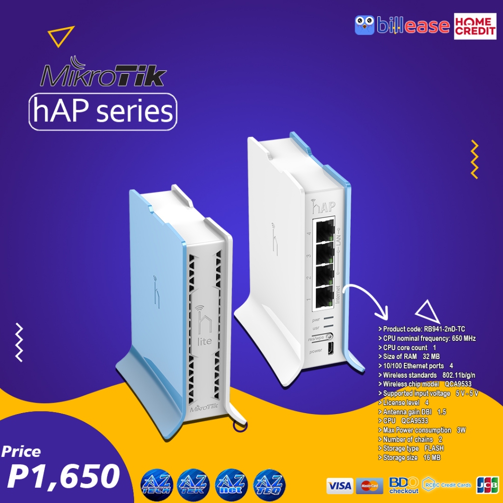 Starlink Config Mikrotik Rb941 2nd Tc Hap Lite Router Shopee