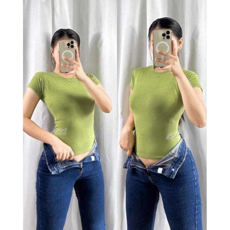 Basic Full Length Double Lining Top fit Small to Medium | Shopee ...