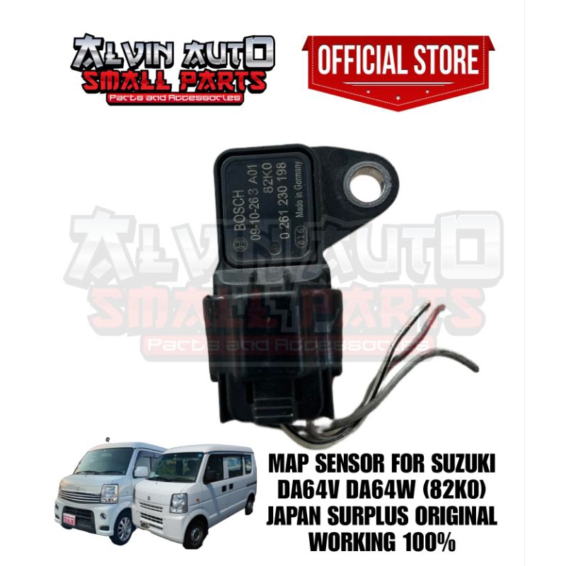 MAP SENSOR DUAL SUZUKI DA64V/DA64W 82K0 | Shopee Philippines