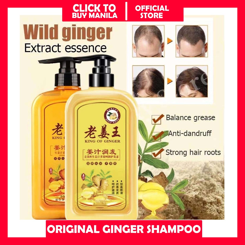 Original Ginger Hair Shampoo Anti Hair Loss Hair Growth ginger scalp ...