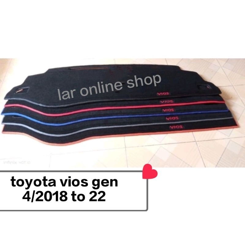 dashboard cover with insulation and logo for vios gen 4/2018 to 22 ...