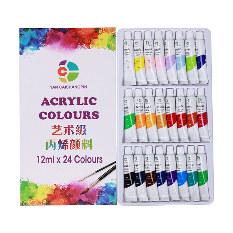 HGS 12ml Acrylic Paint Set 12/18/24/36 Color Professional Artist ...