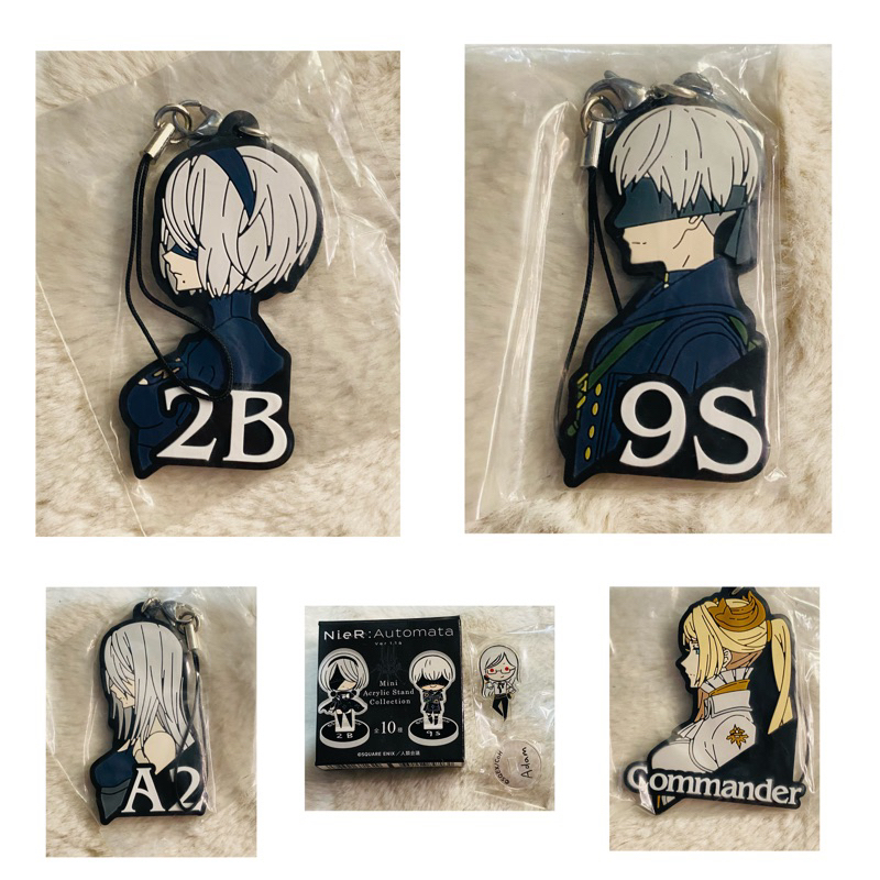 Nier Automata rubber keychain collection Nier Automata mini acrylic ...