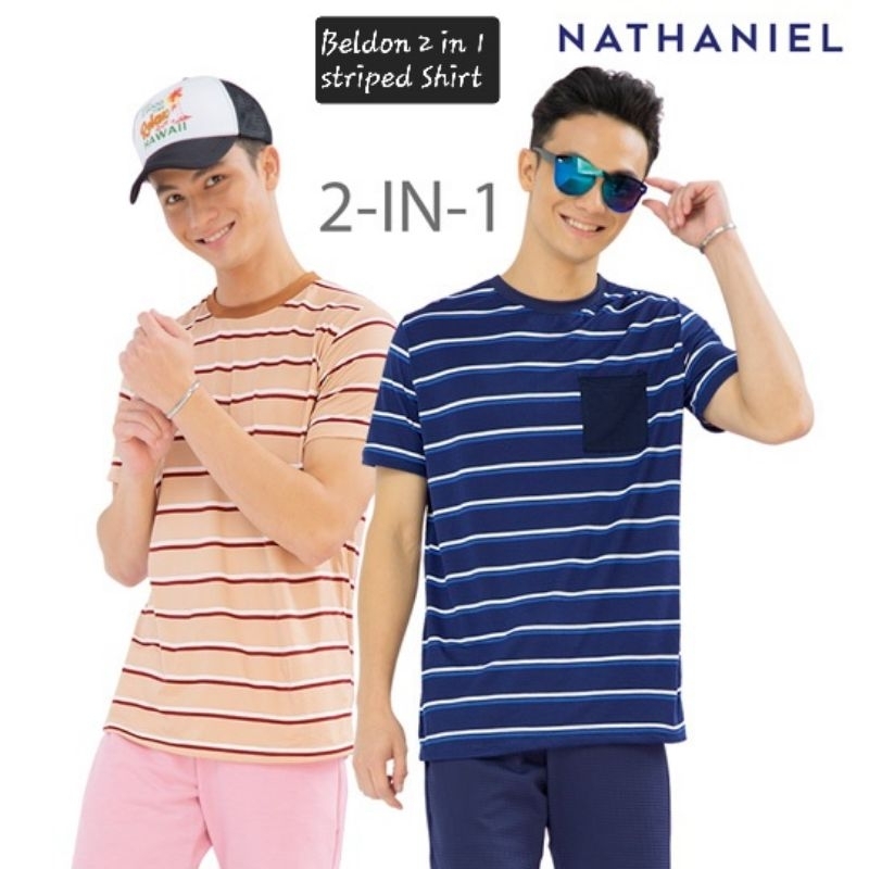 Beldon Natasha Men's 2 in 1 striped Basic Shirt | Shopee Philippines