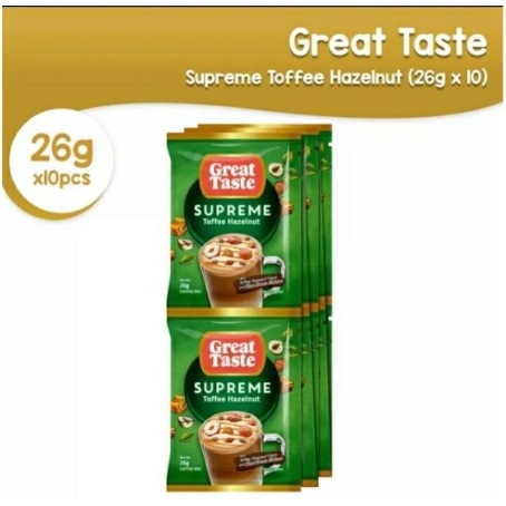 Great Taste Supreme Toffee Hazelnut (26g x 10) | Shopee Philippines