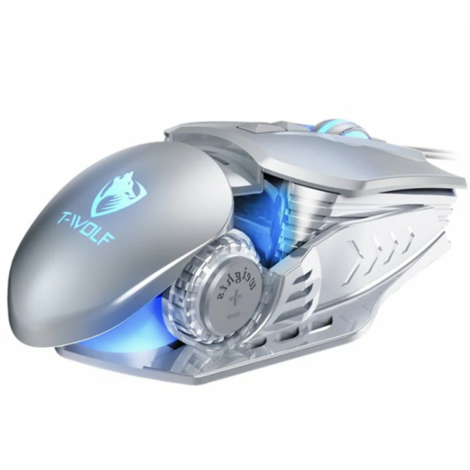 New T-WOLF G530 Wired Gaming Mouse 6400 DPI 7 Button LED Backlight ...