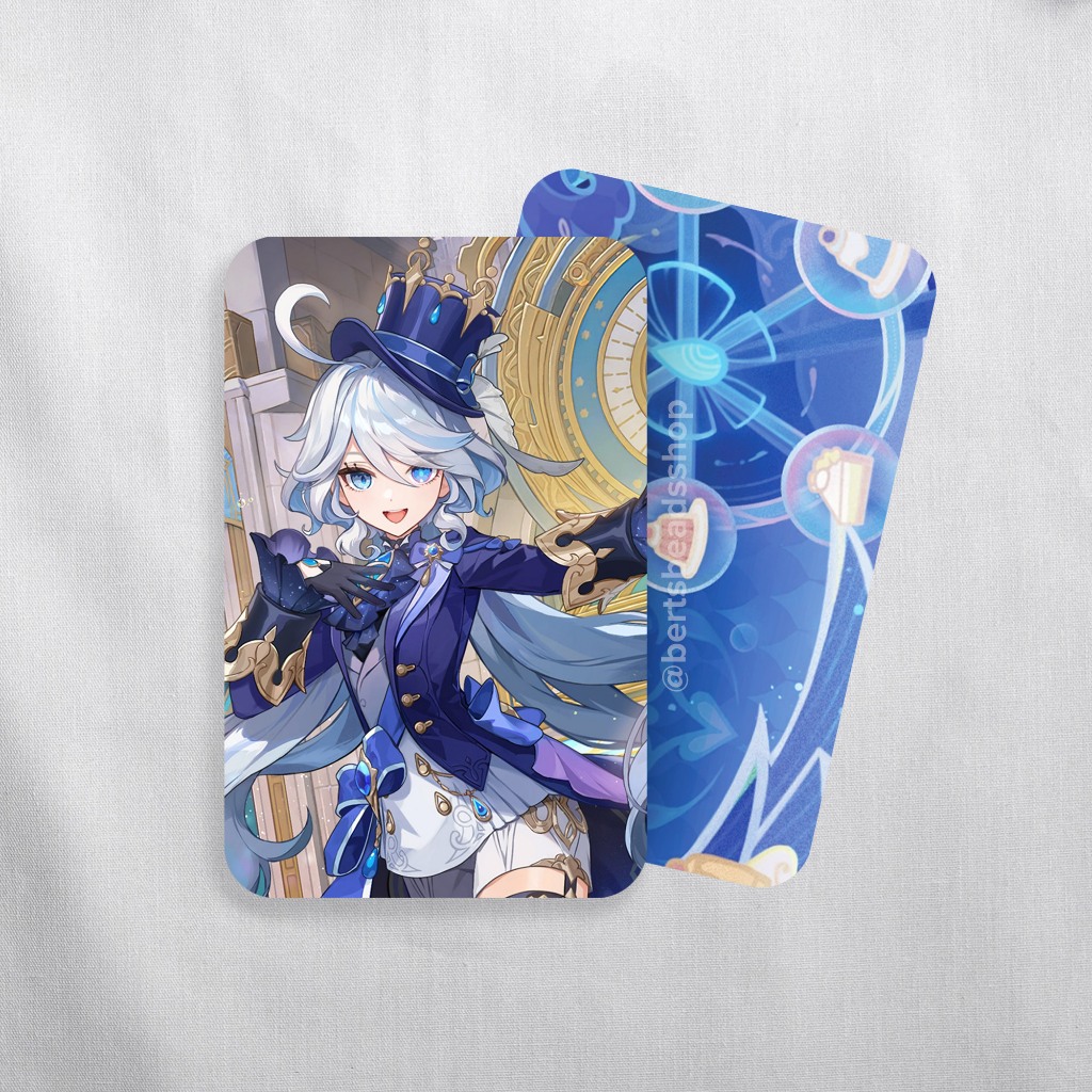 Genshin Impact Photocards - FURINA Textured Photocards Front and Back ...