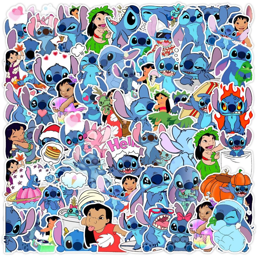 50pcs L50-Stich Sticker waterproof sticker | Shopee Philippines