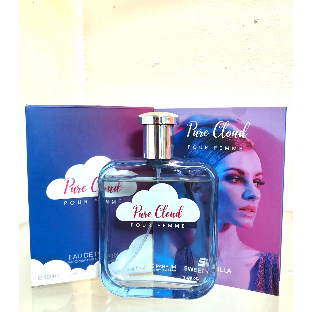 Pure cloud Perfume Fresh Fragrances Sweet Vanilla 100ML | Shopee ...