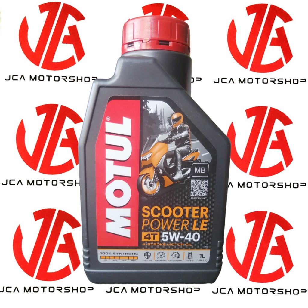 ORIGINAL MOTUL ENGINE OIL 4T SCOOTER POWER LE 100% SYNTHETIC 5W-40 1L ...