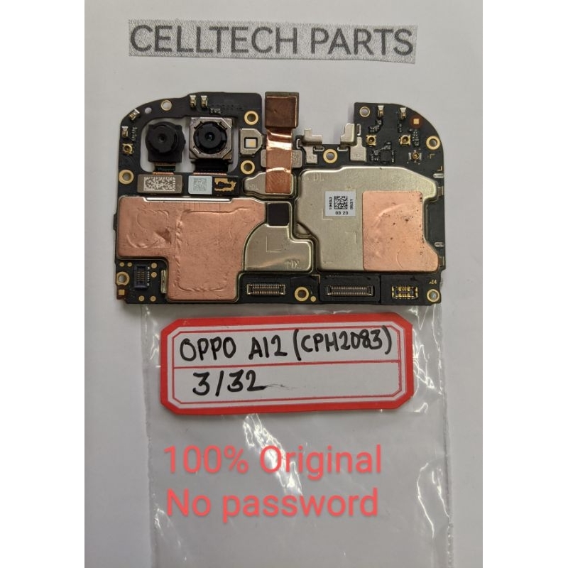 OPPO A12 3/32 AND 4/64 LOGIC BOARD / MOTHERBOARD 100% ORIGINAL (PLUG ...