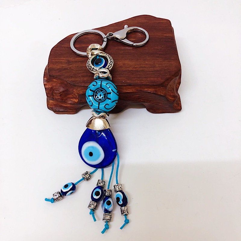 Blue Evil Eye Keychain Protection Lucky Evil Eye Lucky Charm for ...