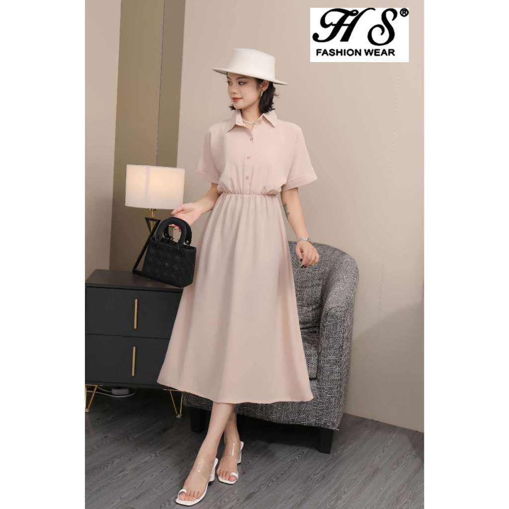 HS* 82591**Sexy Polo plain Summer polo shirt blouse Korean party Dress ...
