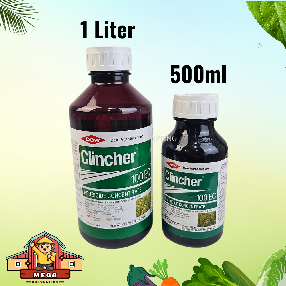 CLINCHER 100 EC HERBICIDE 500ML 1L SA PALAYAN GRASS KILLER IN RICE 9-21 ...