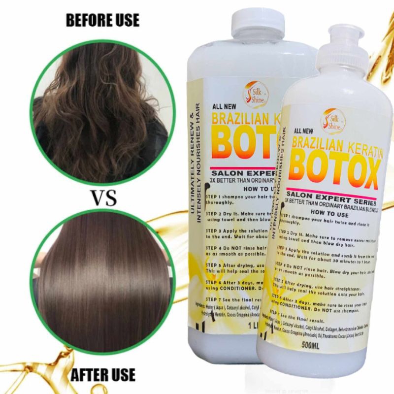1L Brazilian Keratin Botox| Keratin Hair Treatment with Straightening ...