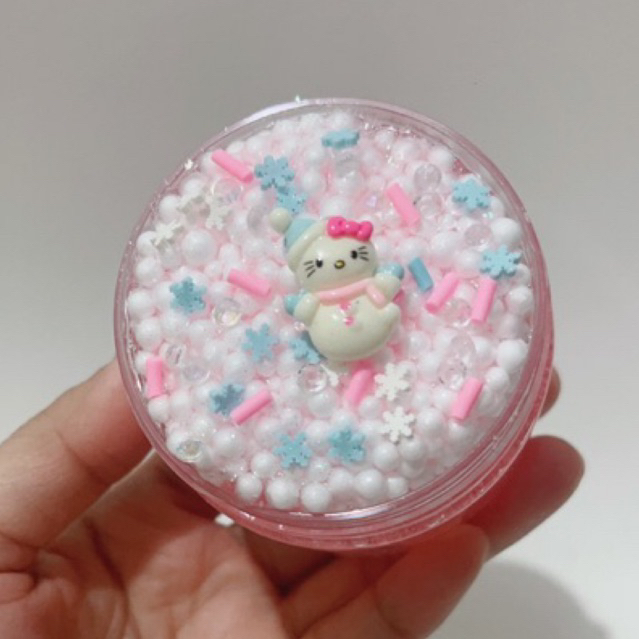 Pink Christmas by Hello Kitty Crunchy Clear Scented Slime Toy for Kids ...