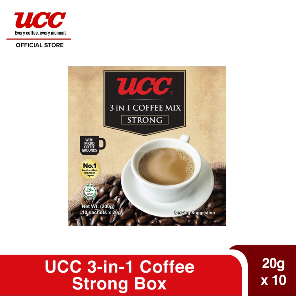 UCC 3-in-1 Coffee Strong Box (20g x 10) | Shopee Philippines